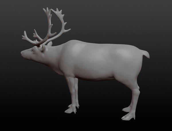 Reindeer base mesh 3D - TurboSquid 1720618