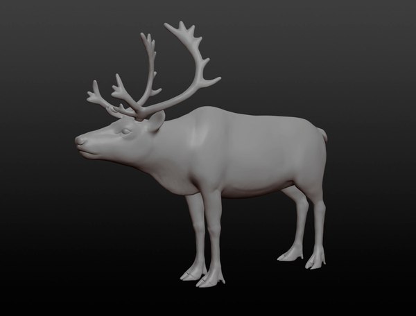 Reindeer base mesh 3D - TurboSquid 1720618