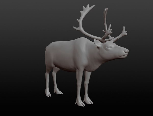 Reindeer base mesh 3D - TurboSquid 1720618