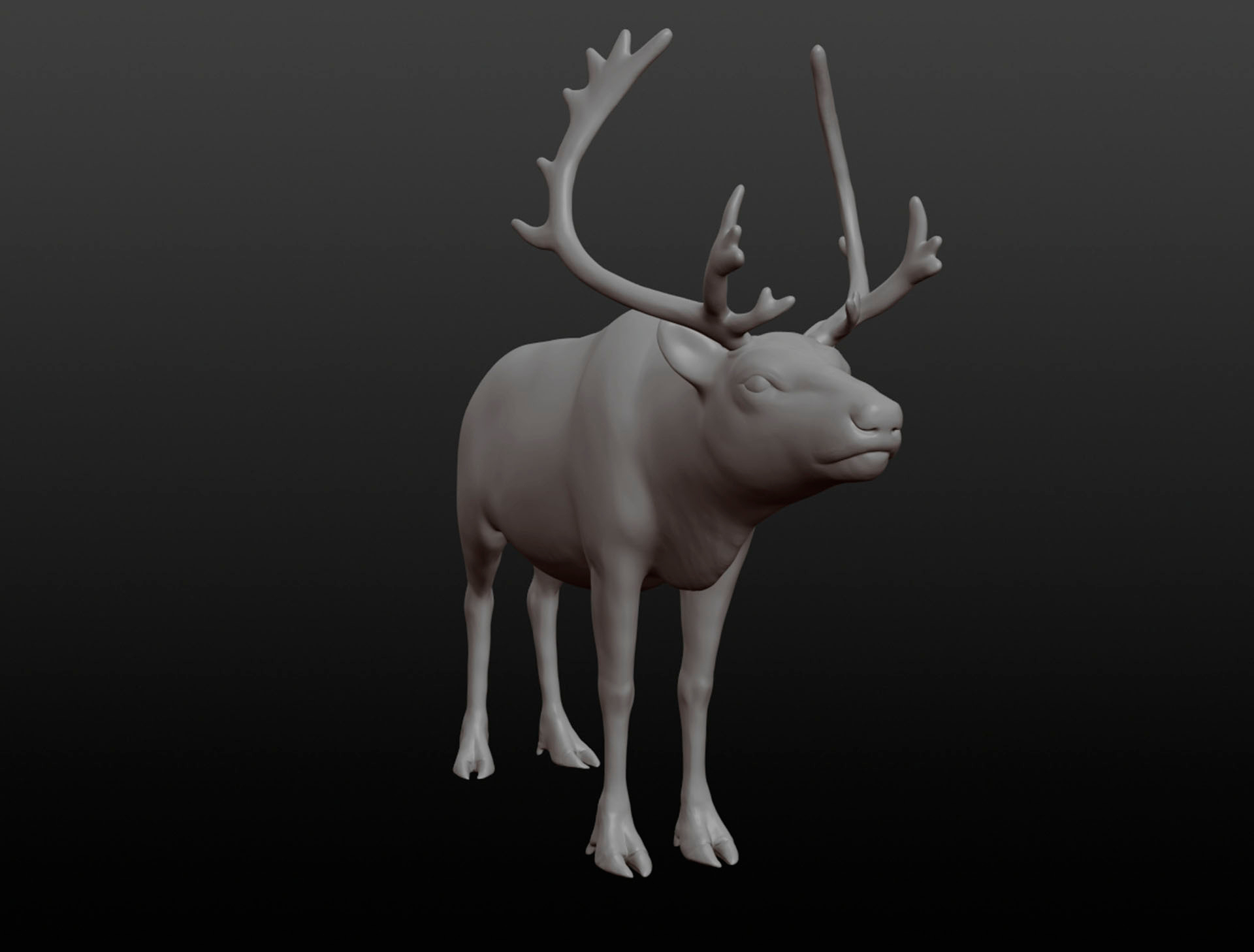 Reindeer base mesh 3D - TurboSquid 1720618