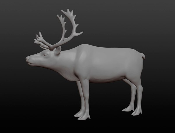 Reindeer base mesh 3D - TurboSquid 1720618