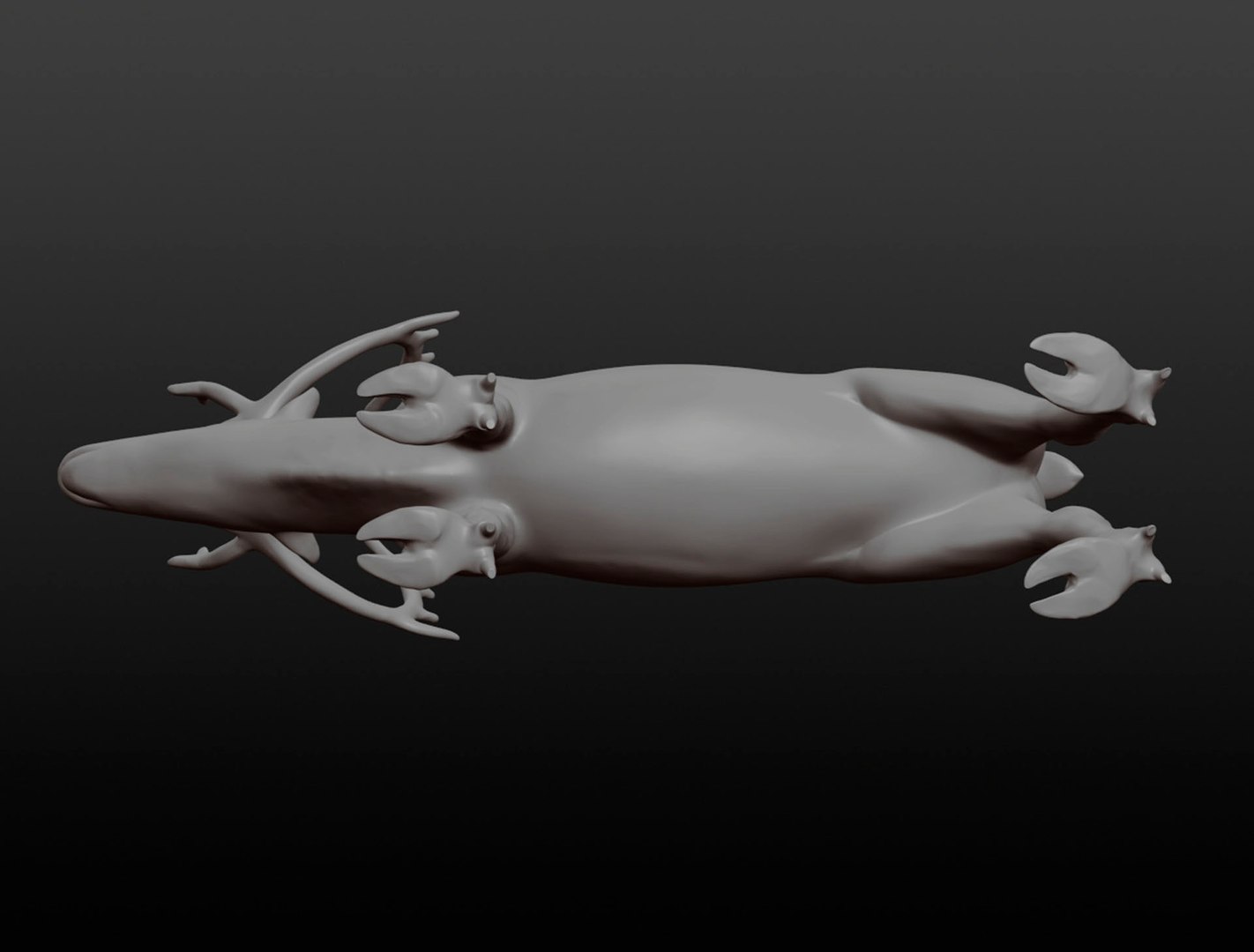 Reindeer Base Mesh 3D - TurboSquid 1720618