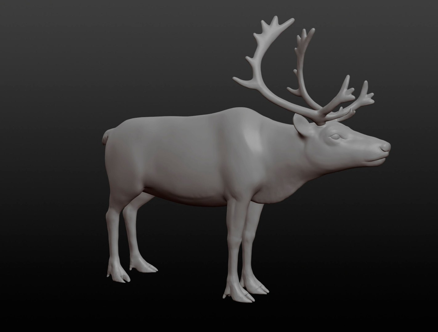 Reindeer Base Mesh 3D - TurboSquid 1720618
