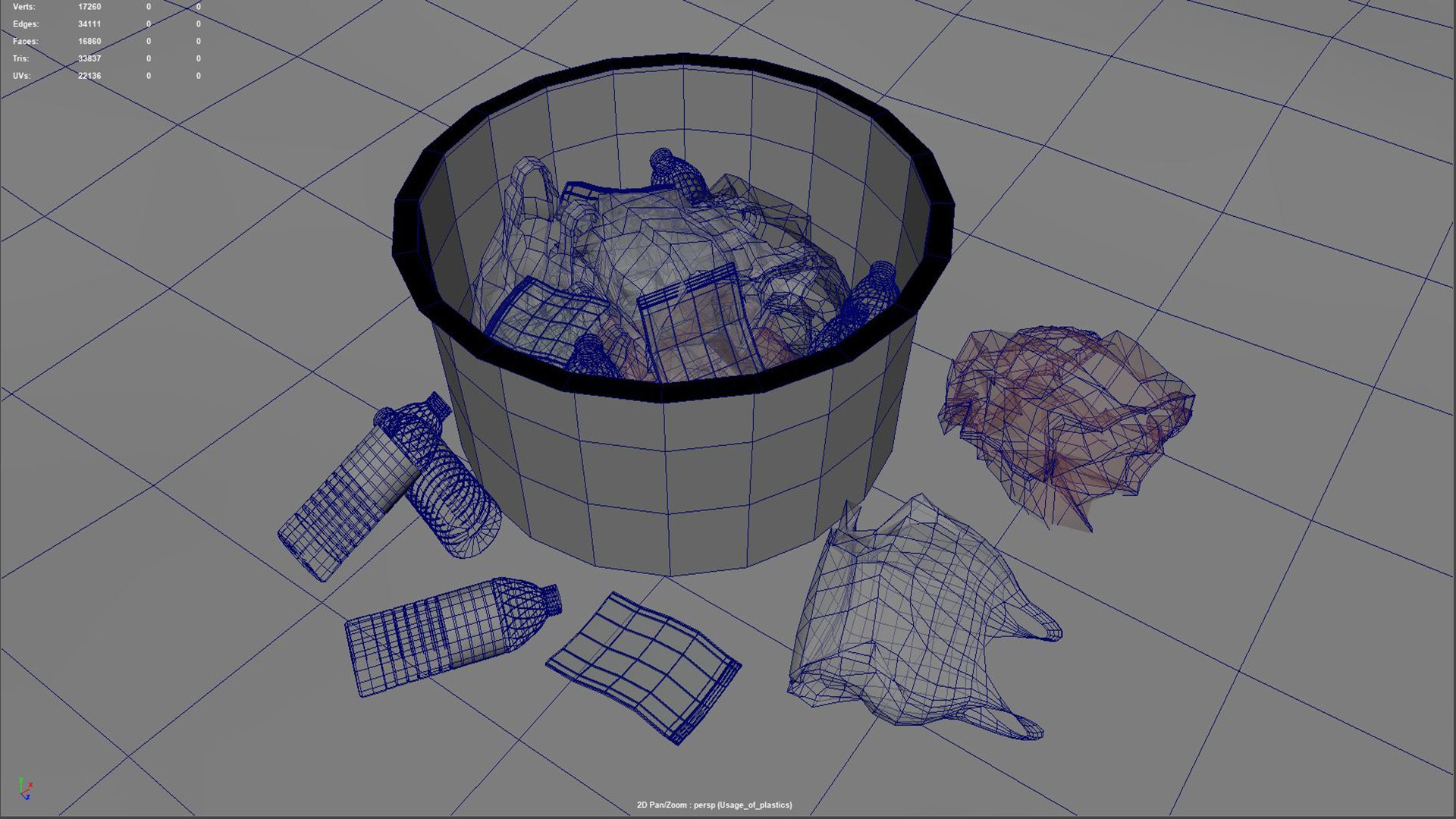 Plastic Waste Model - TurboSquid 2329310