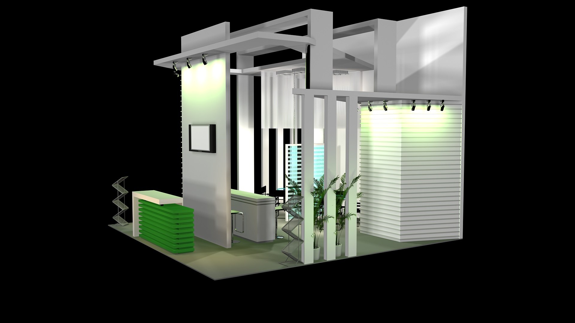 2 Side Open Stand 3D Model - TurboSquid 1996091