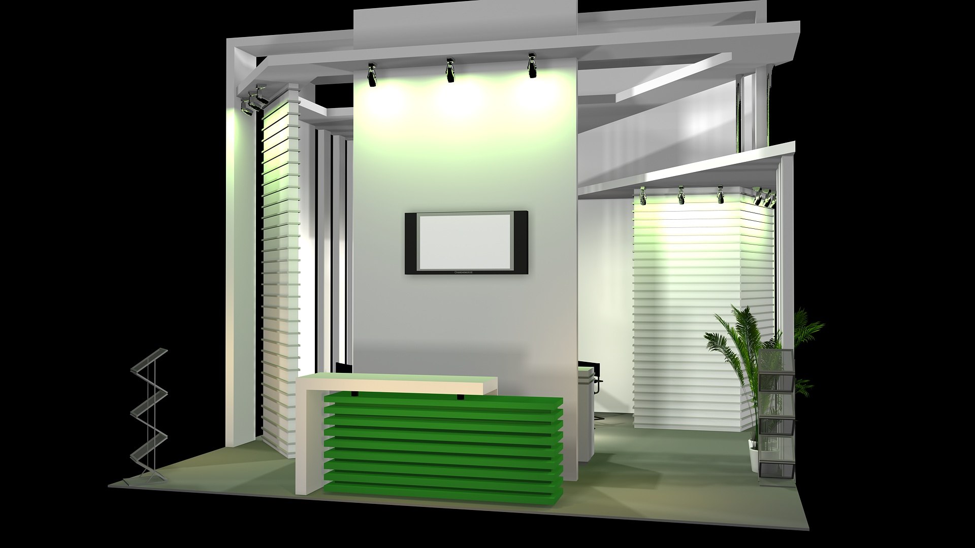 2 Side Open Stand 3D Model - TurboSquid 1996091