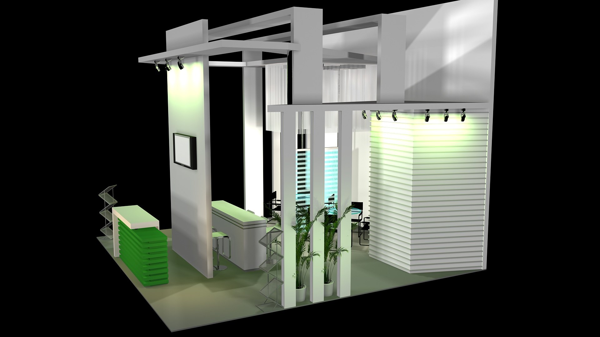 2 Side Open Stand 3D Model - TurboSquid 1996091