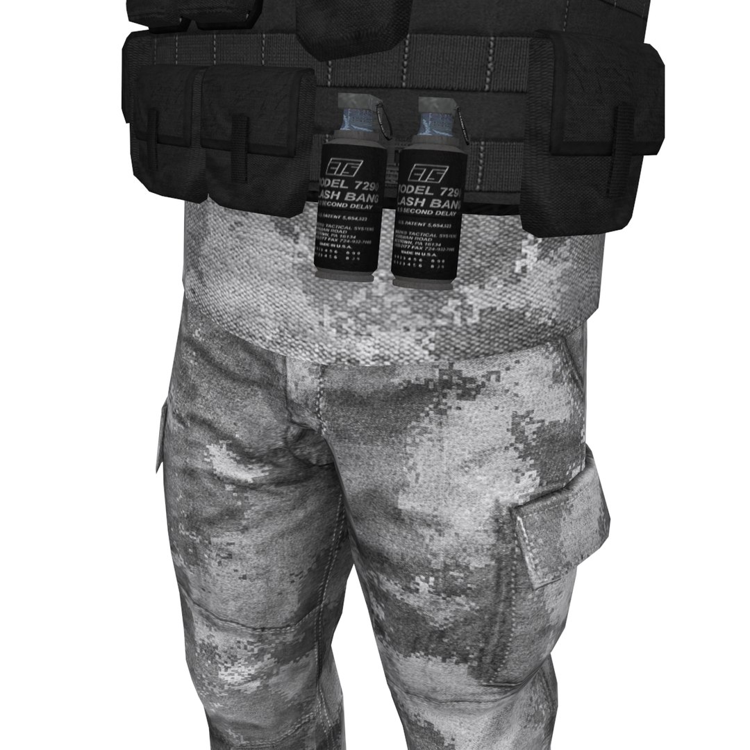 rigged swat soldier 2 max