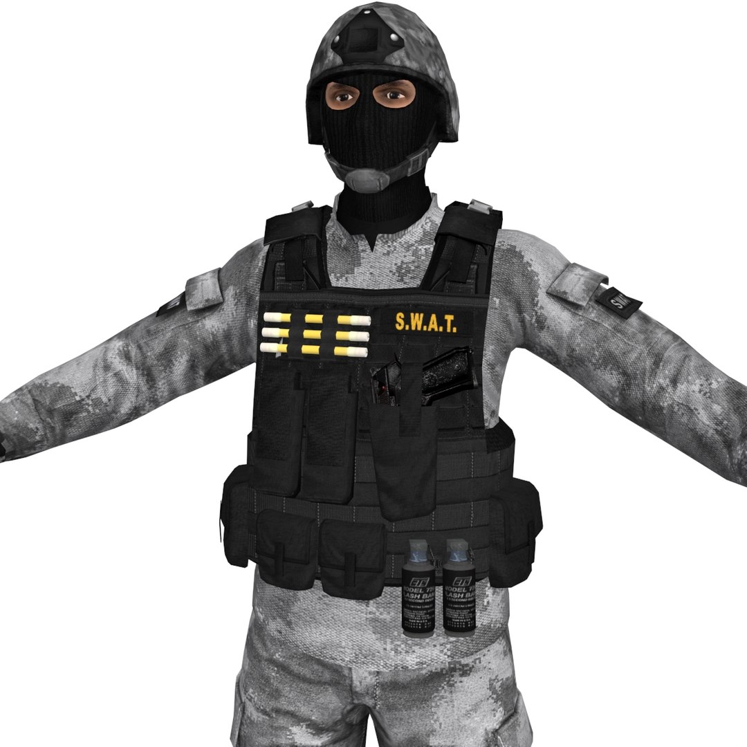 rigged swat soldier 2 max