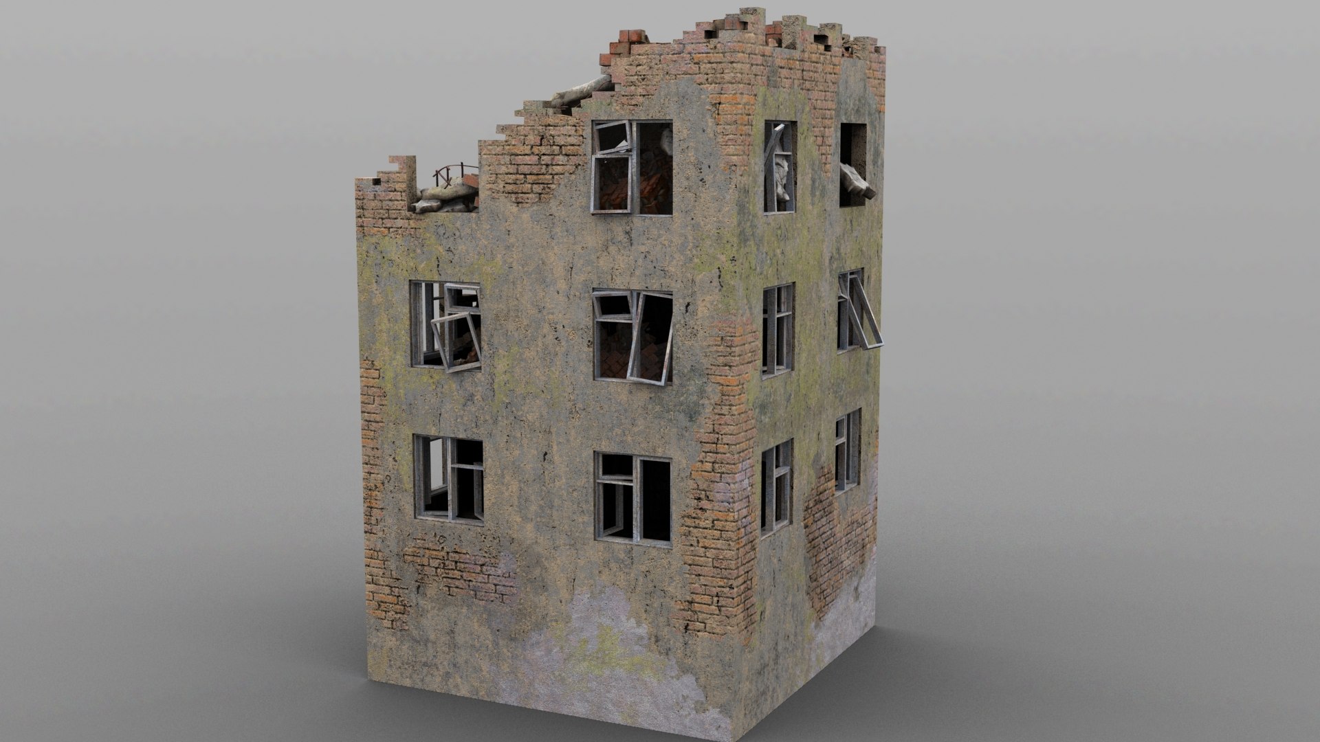 Ruined Building 3D Model - TurboSquid 1548863