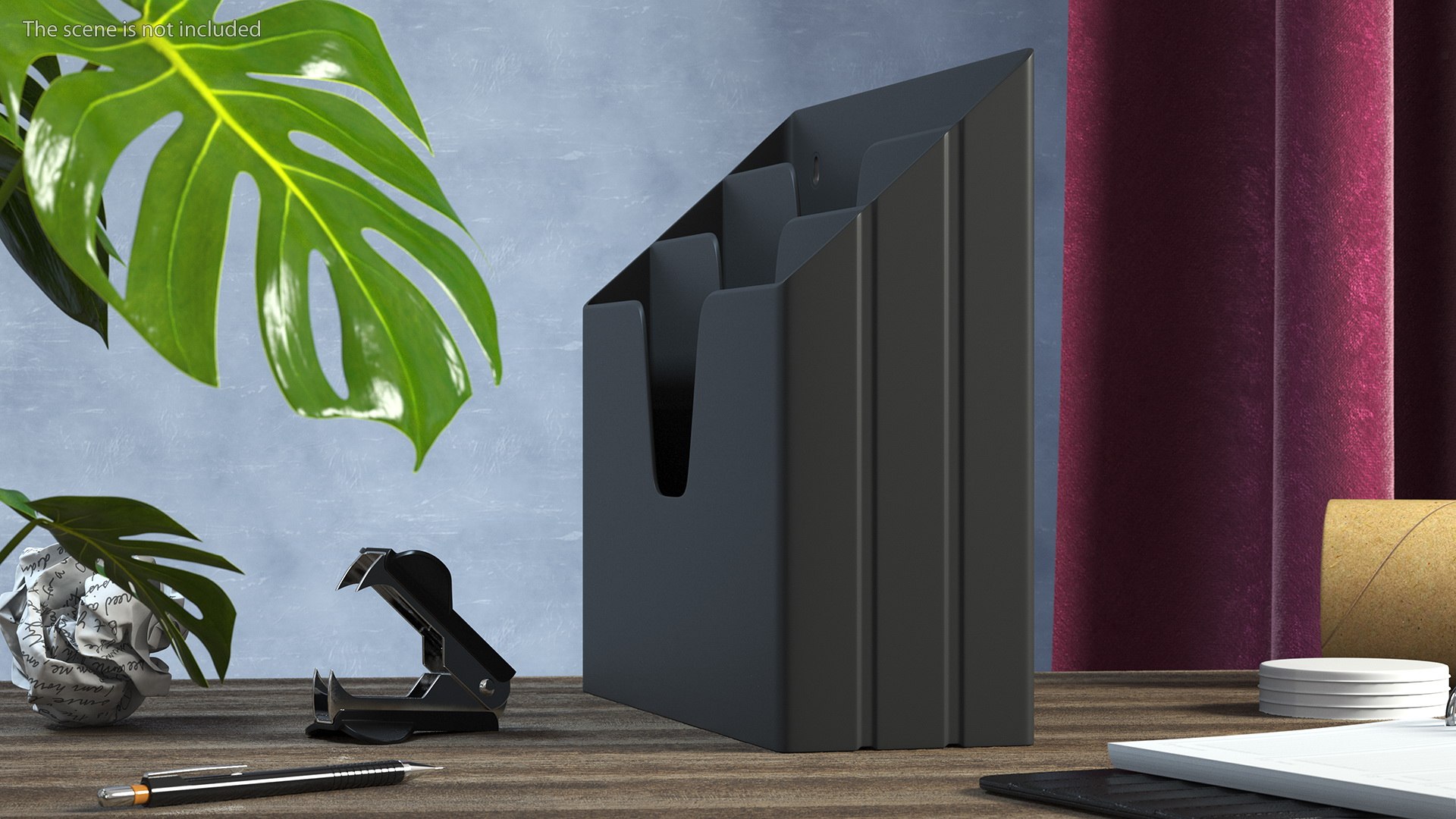 Horizontal Folder Organizer Black 3D Model - TurboSquid 1774584