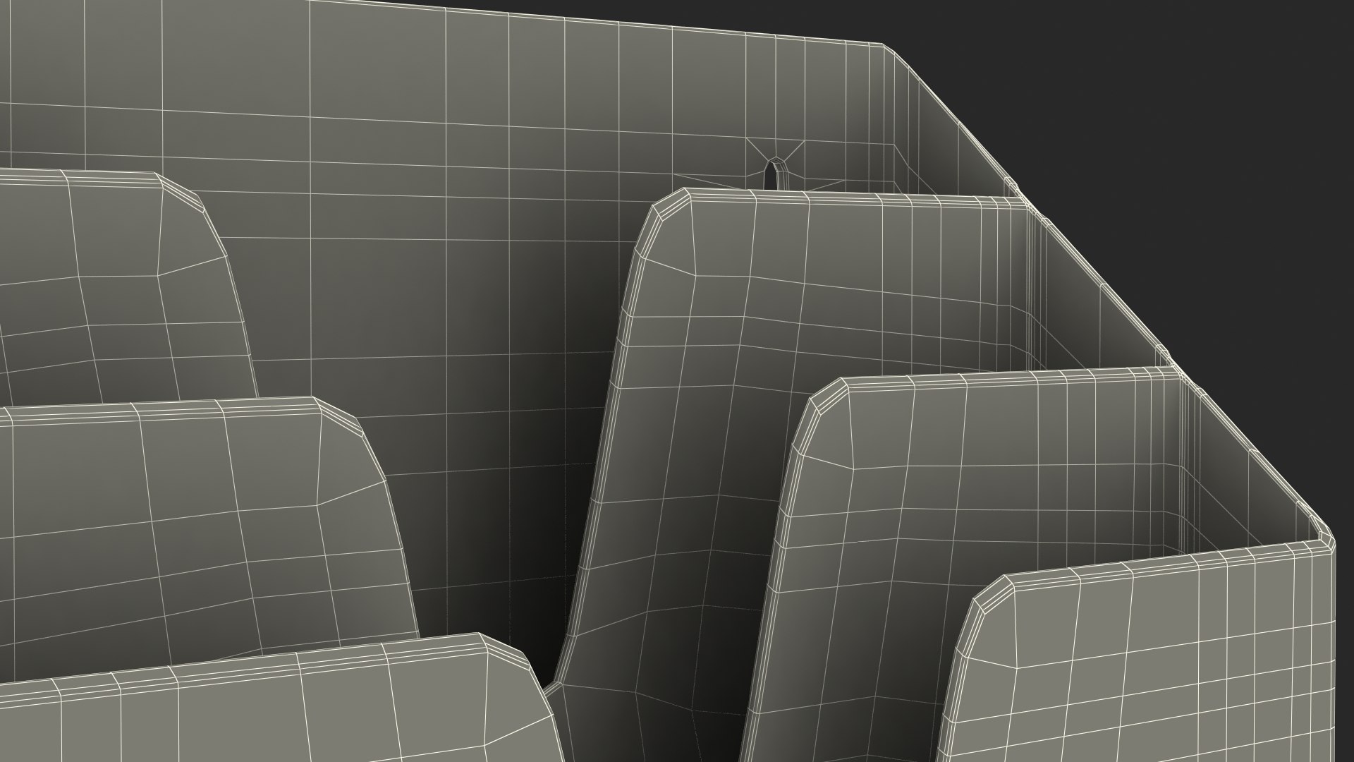 Horizontal Folder Organizer Black 3D model - TurboSquid 1774584