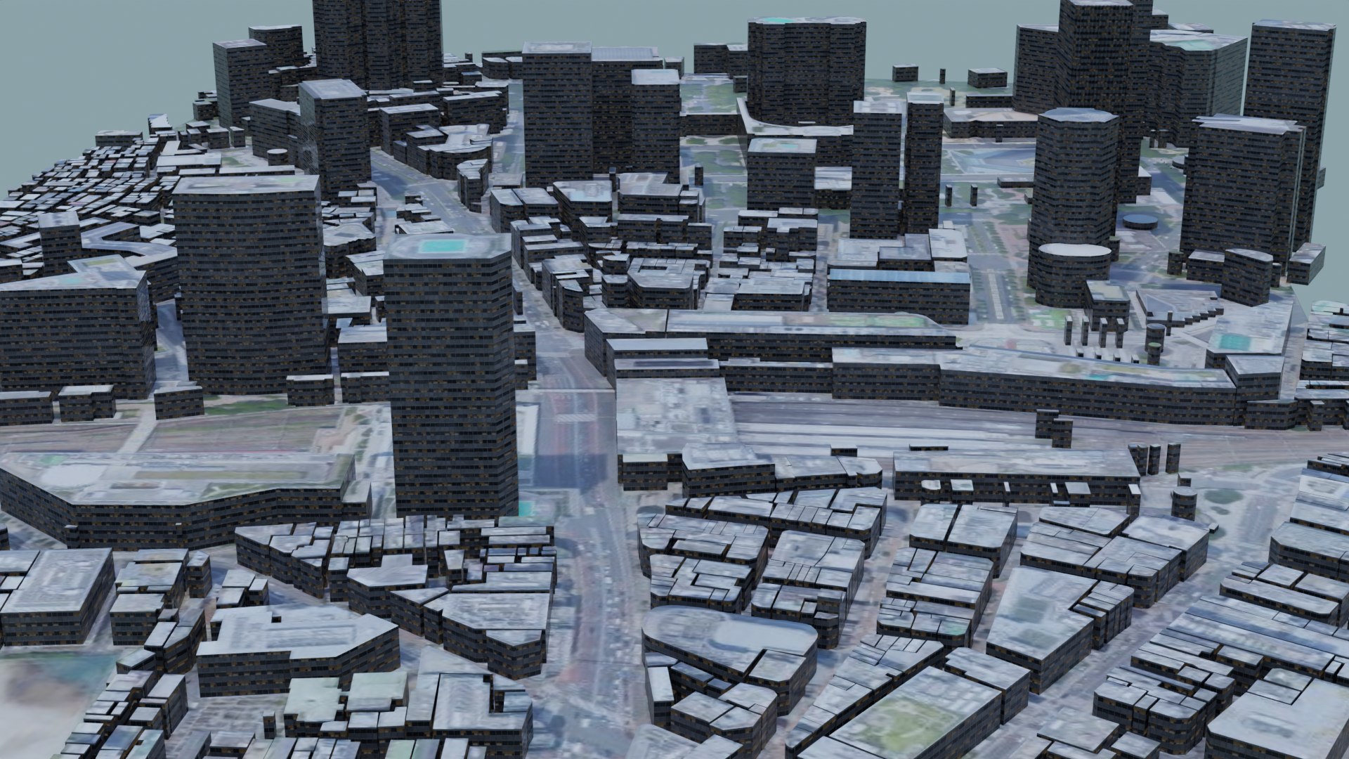 3D Map Of Japan Shinjuku Station Area Model - TurboSquid 2004316