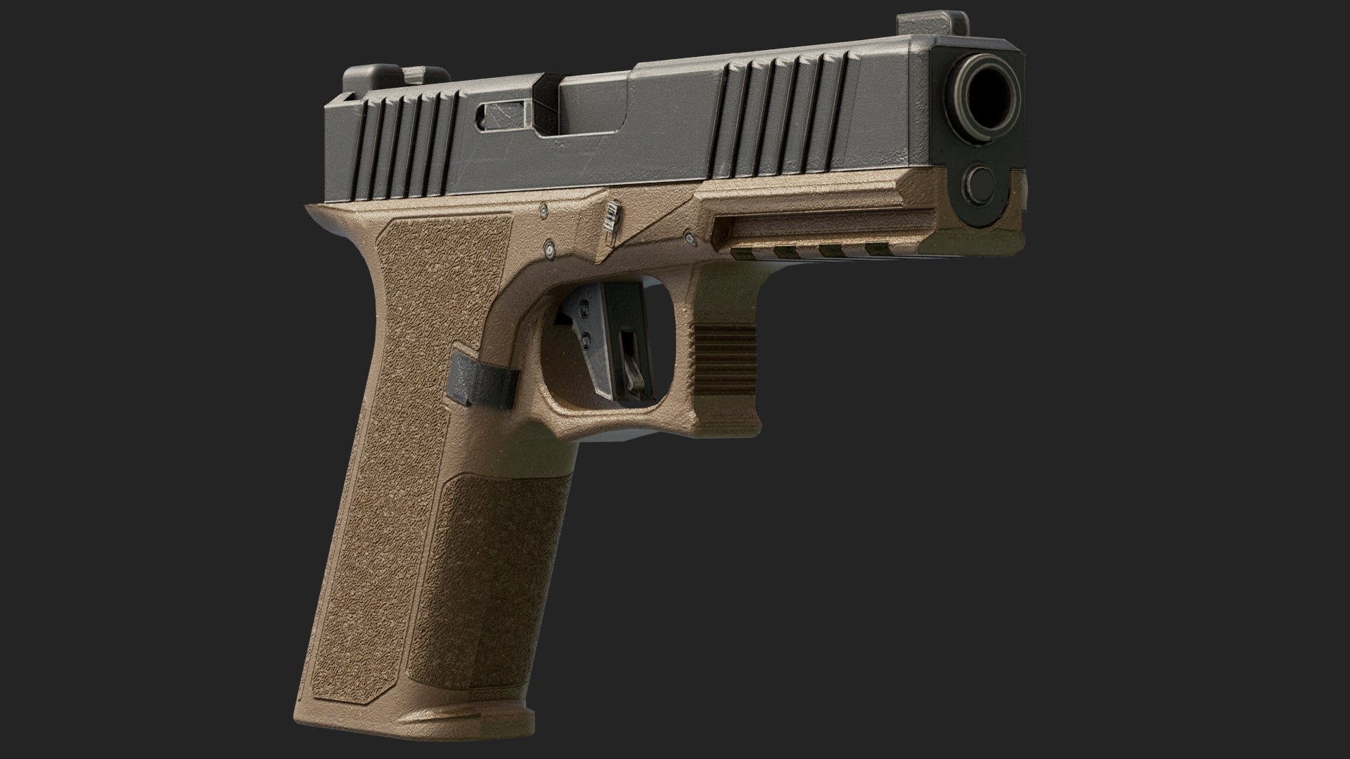 Pistol PF940 3D model - TurboSquid 2098079