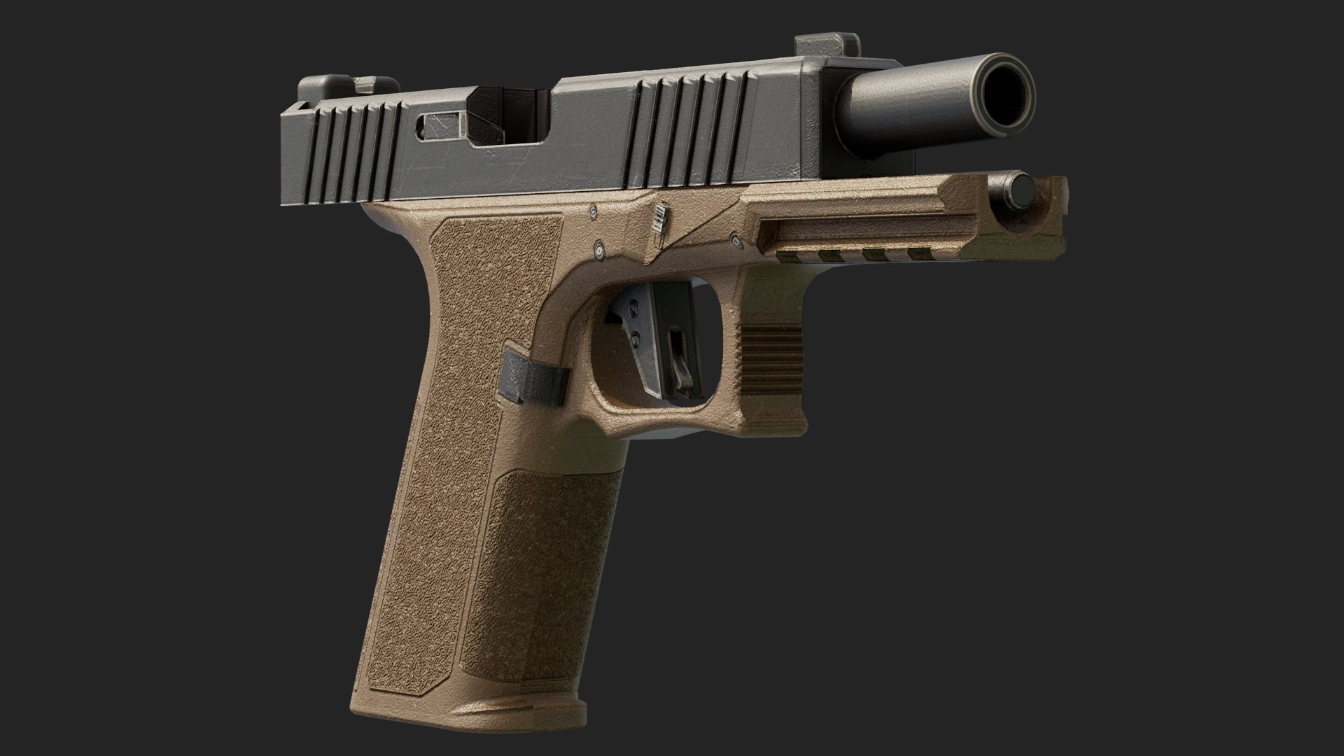 Pistol PF940 3D model - TurboSquid 2098079