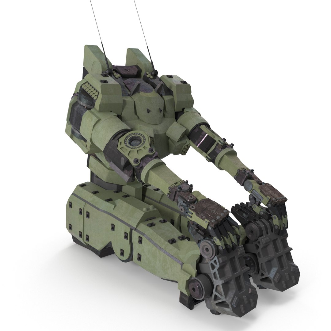 3D Battle Mech Silverfox - TurboSquid 1190787