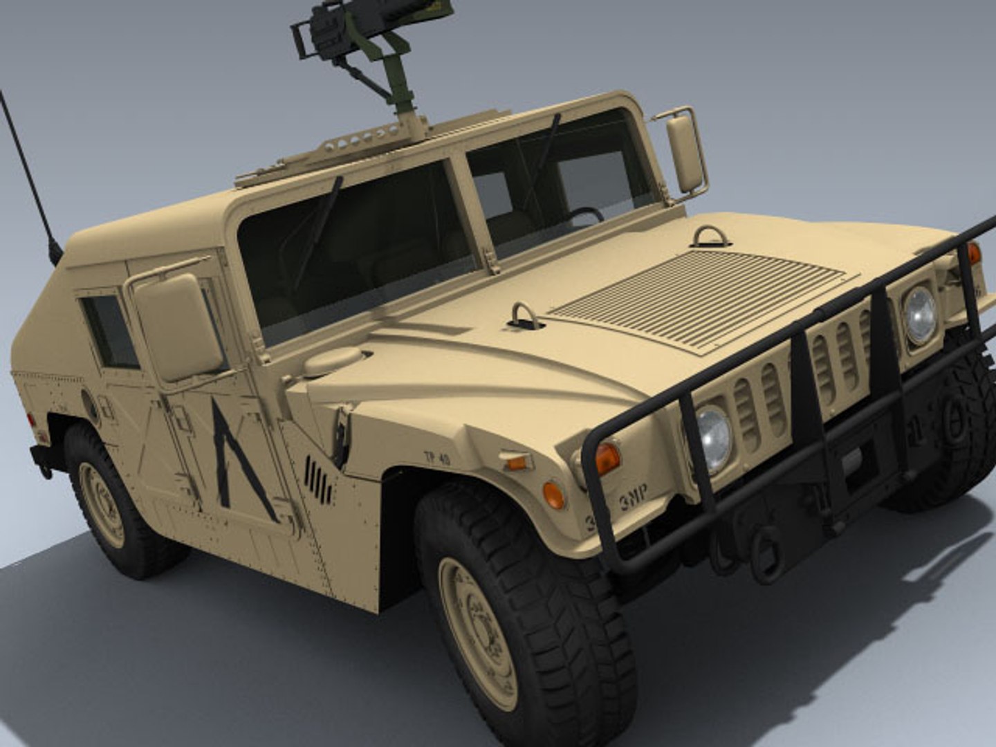 army humvee 3d obj