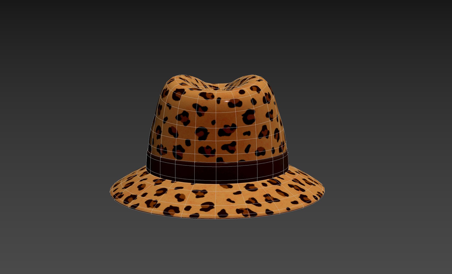 Leopard Fedora Hat 3D - TurboSquid 1814206