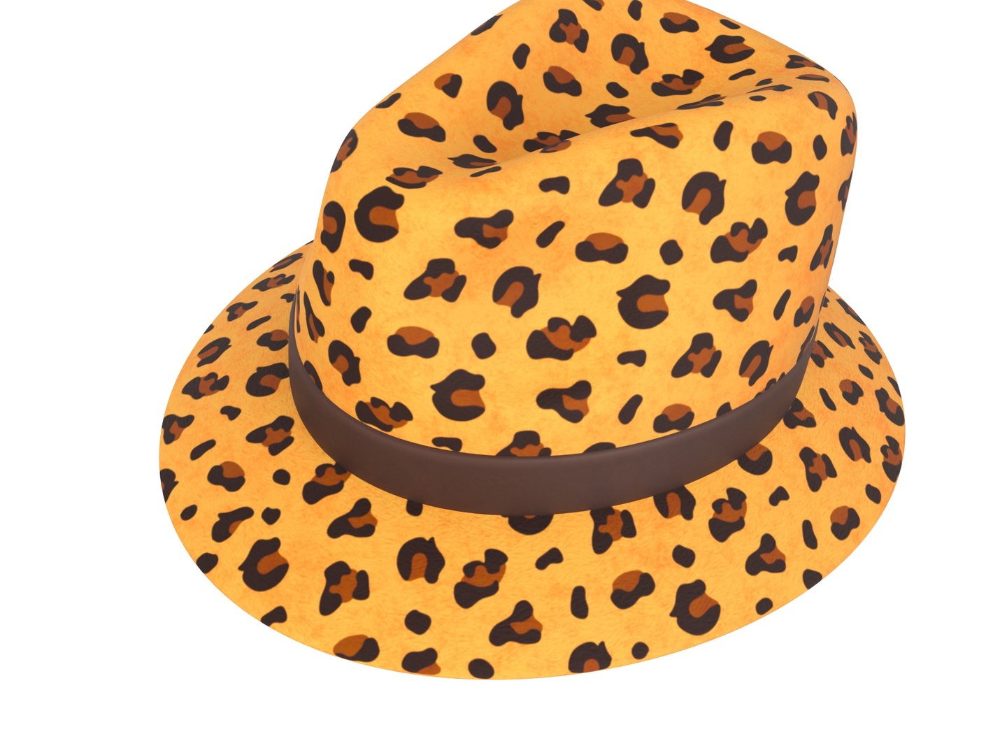 Leopard Fedora Hat 3D - TurboSquid 1814206