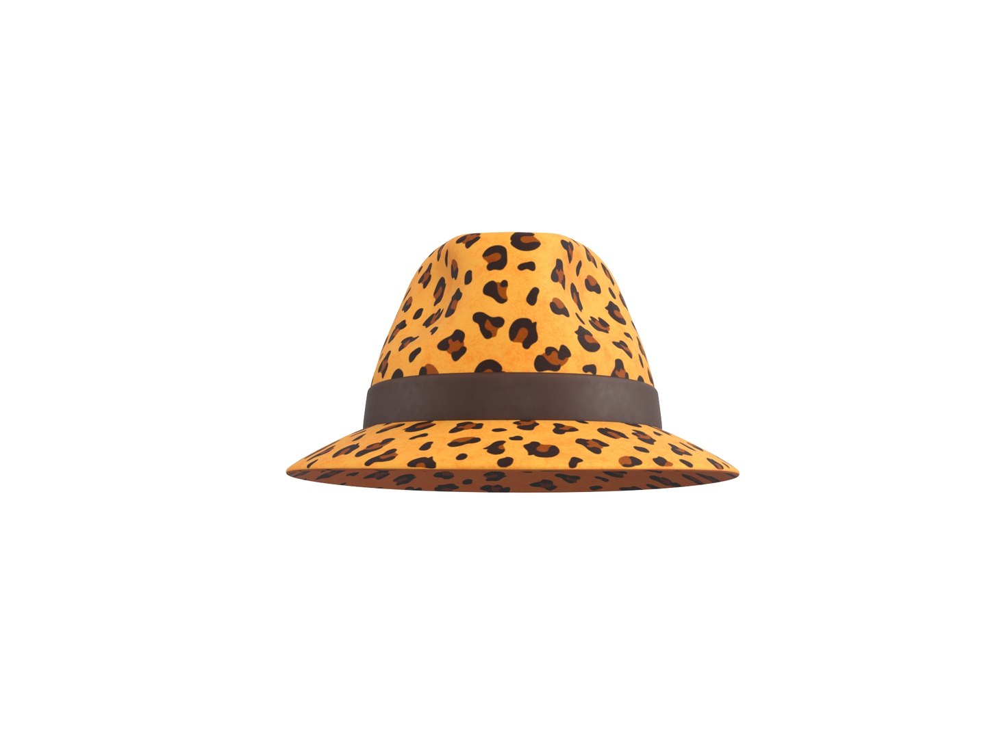 Leopard Fedora Hat 3D - TurboSquid 1814206