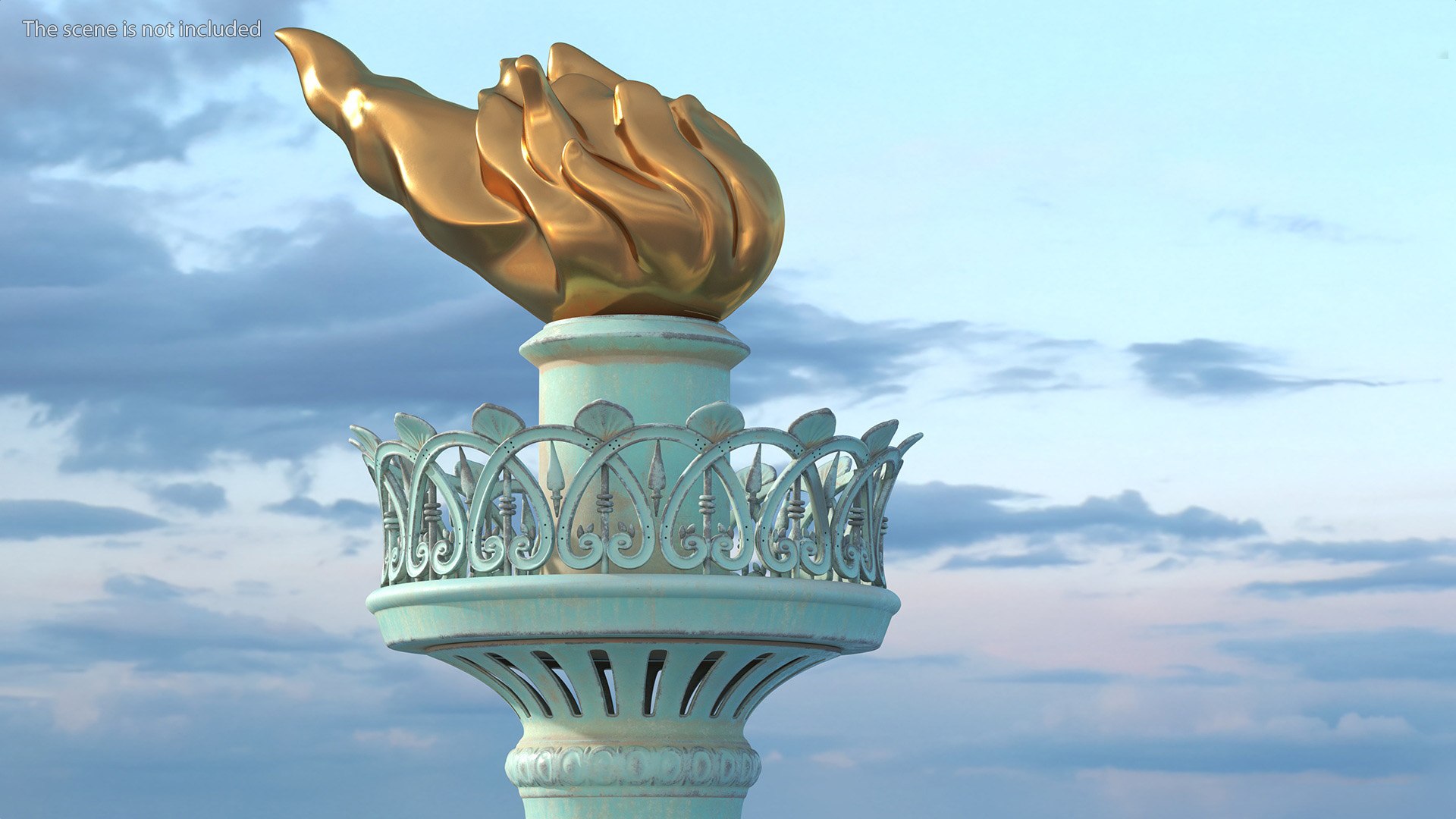 Statue Of Liberty Torch 3D - TurboSquid 2047654