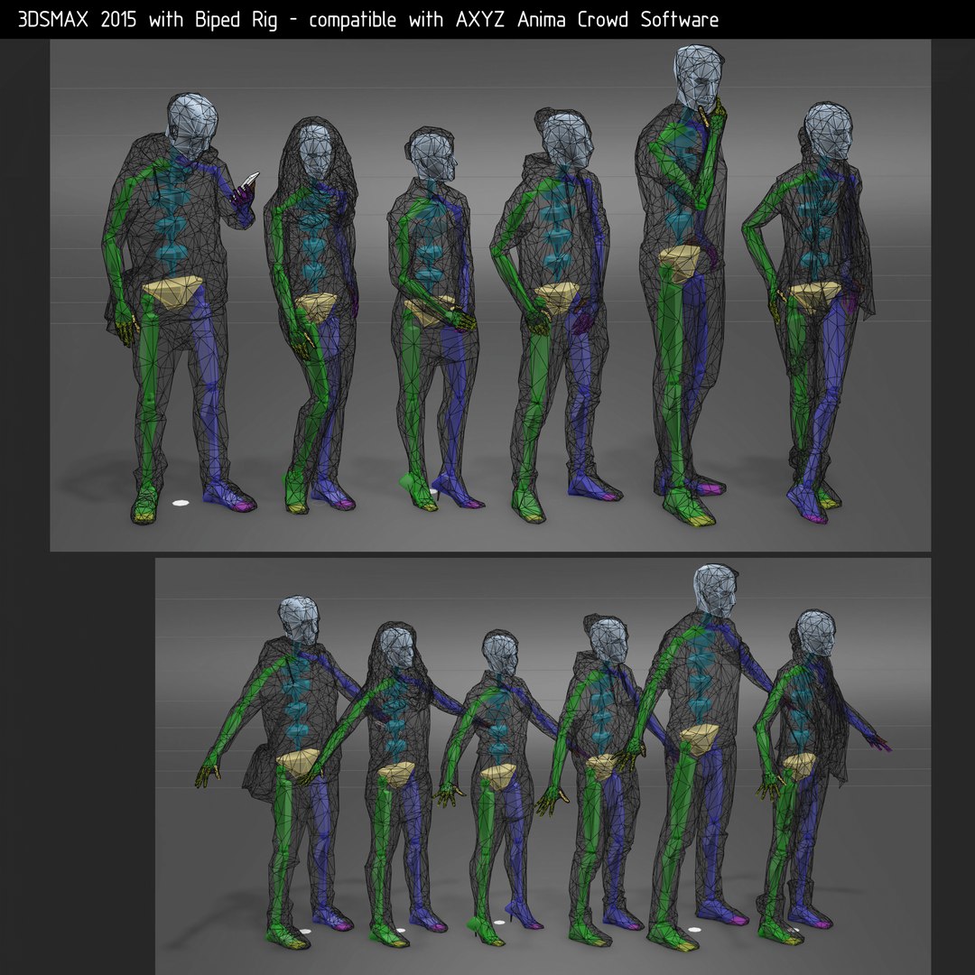 3D Polygonal Character Studio Biped Model - TurboSquid 1377185