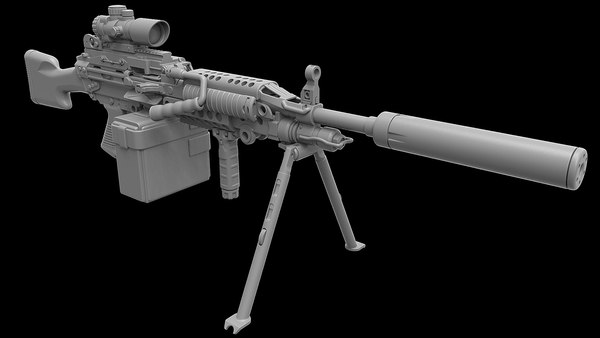 3D Mk 48 LWMG High polygon - TurboSquid 1955154