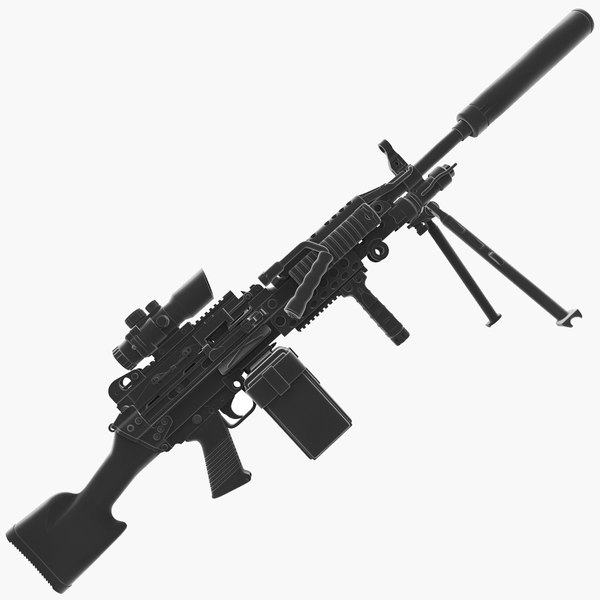 3D Mk 48 LWMG High polygon - TurboSquid 1955154