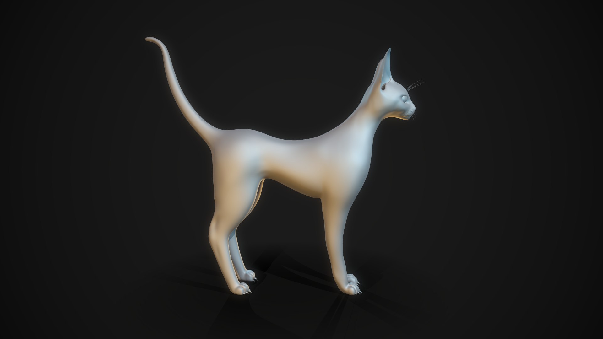Free 3D Base Mesh Cat Sfinx High Poly - TurboSquid 1736379