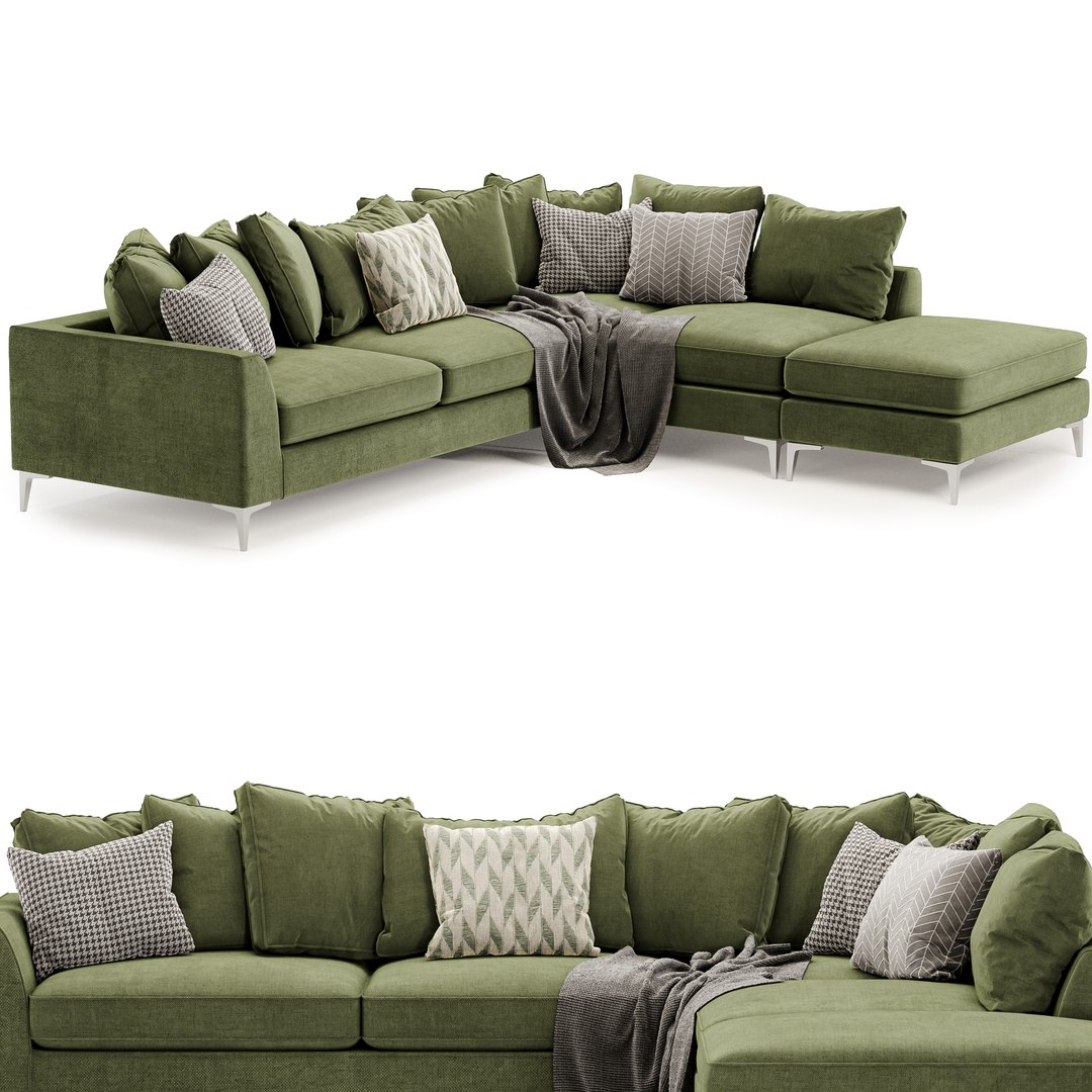 Cleveland Corner Sofa 3D Model - TurboSquid 2194398