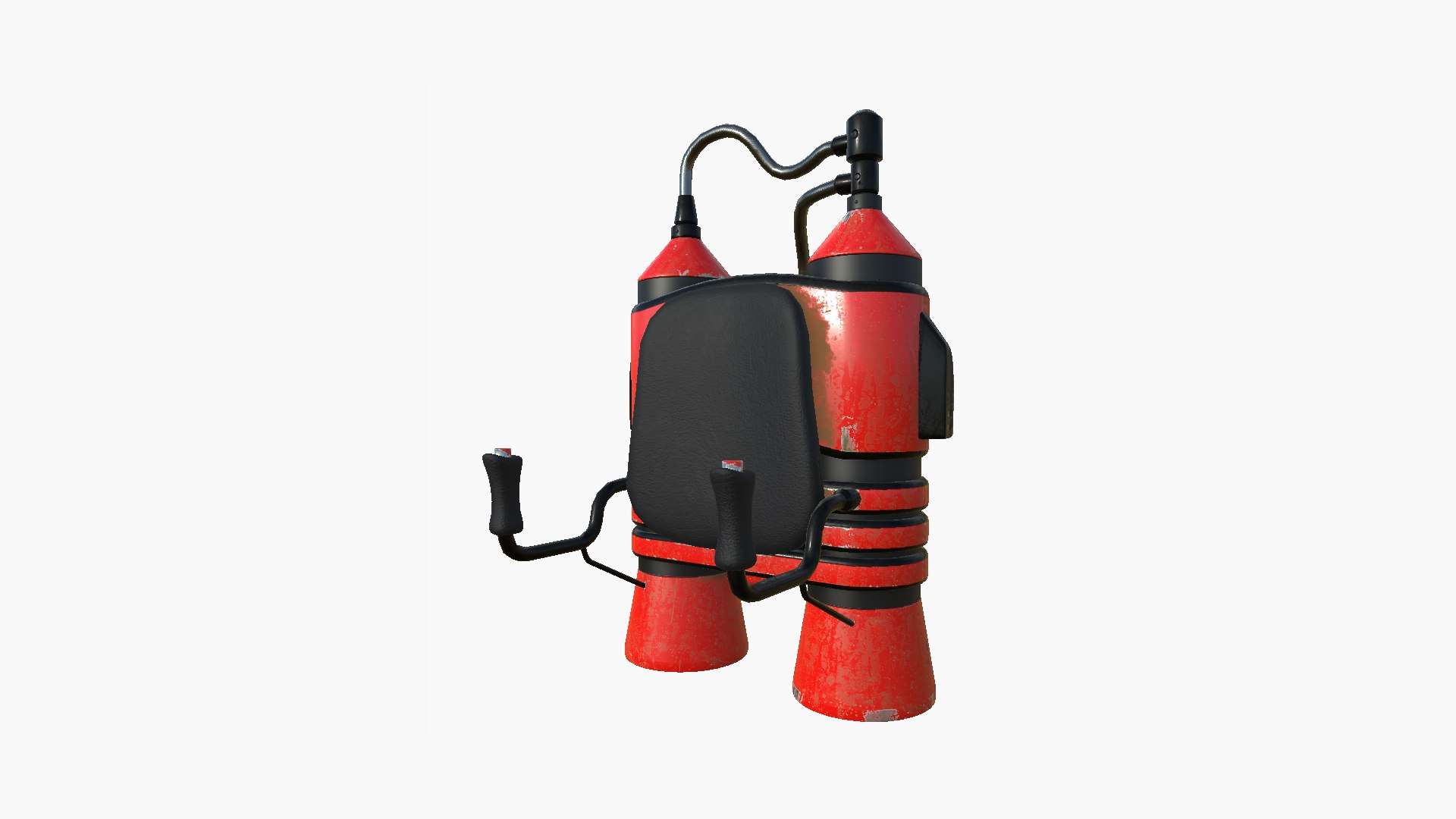 3D Jetpack E04 Red Black - SciFi Character Design - TurboSquid 1962088