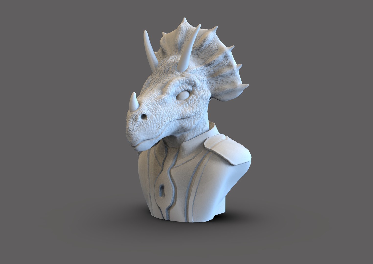 Dino Head Bust Model - TurboSquid 2364650