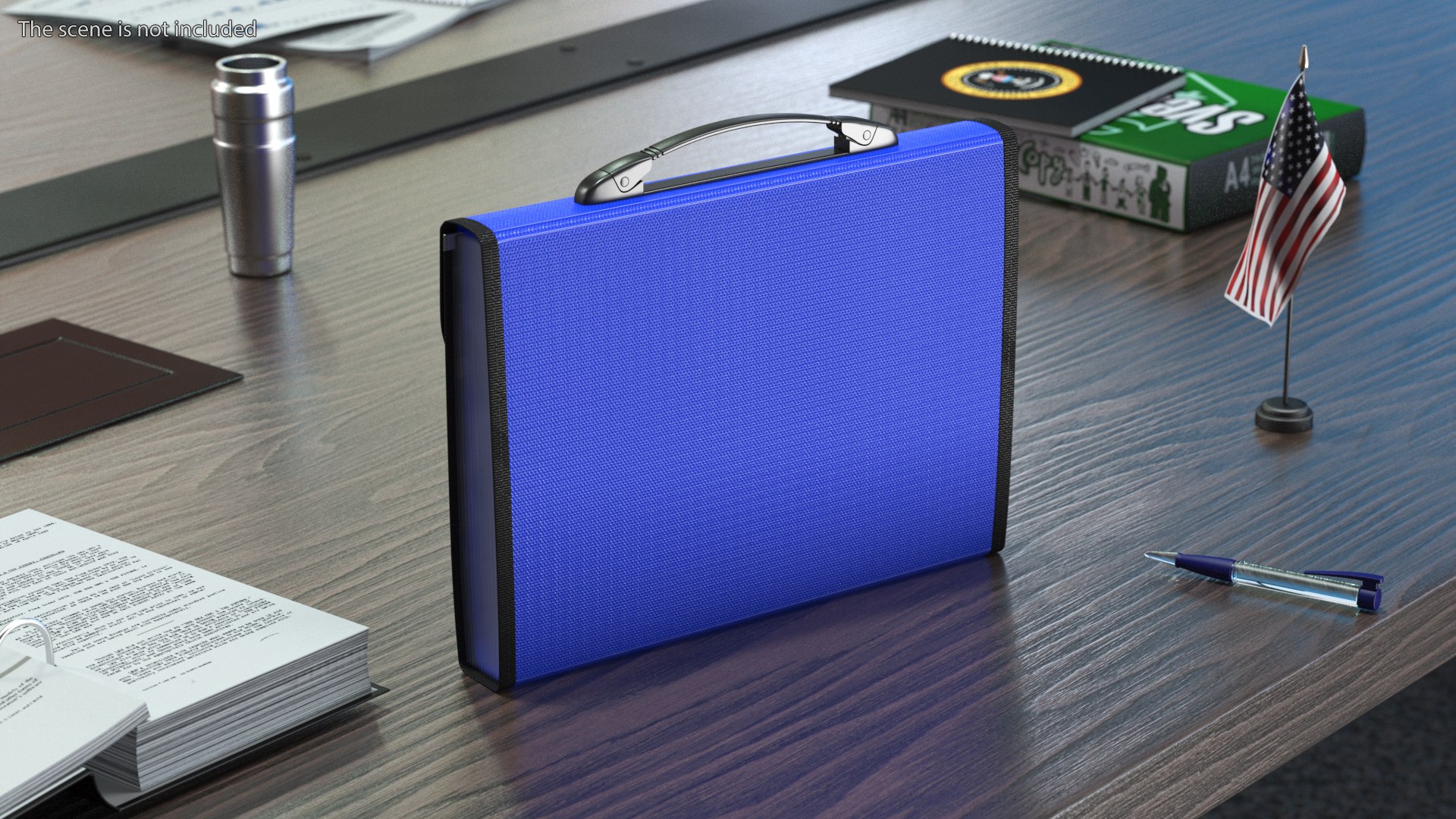 3D Plastic Expanding File Folder Blue Model - TurboSquid 1991753