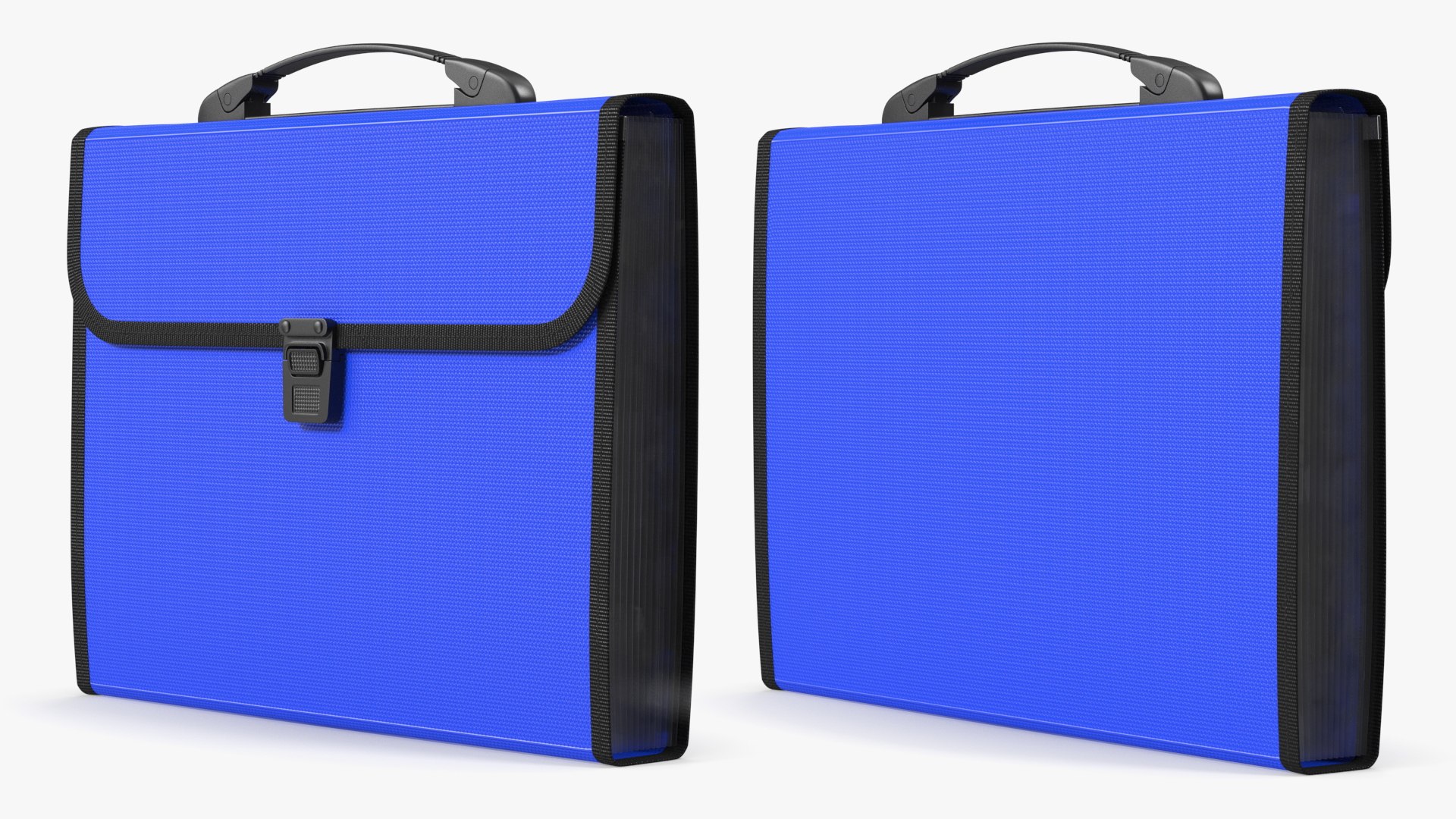 3D Plastic Expanding File Folder Blue Model - TurboSquid 1991753