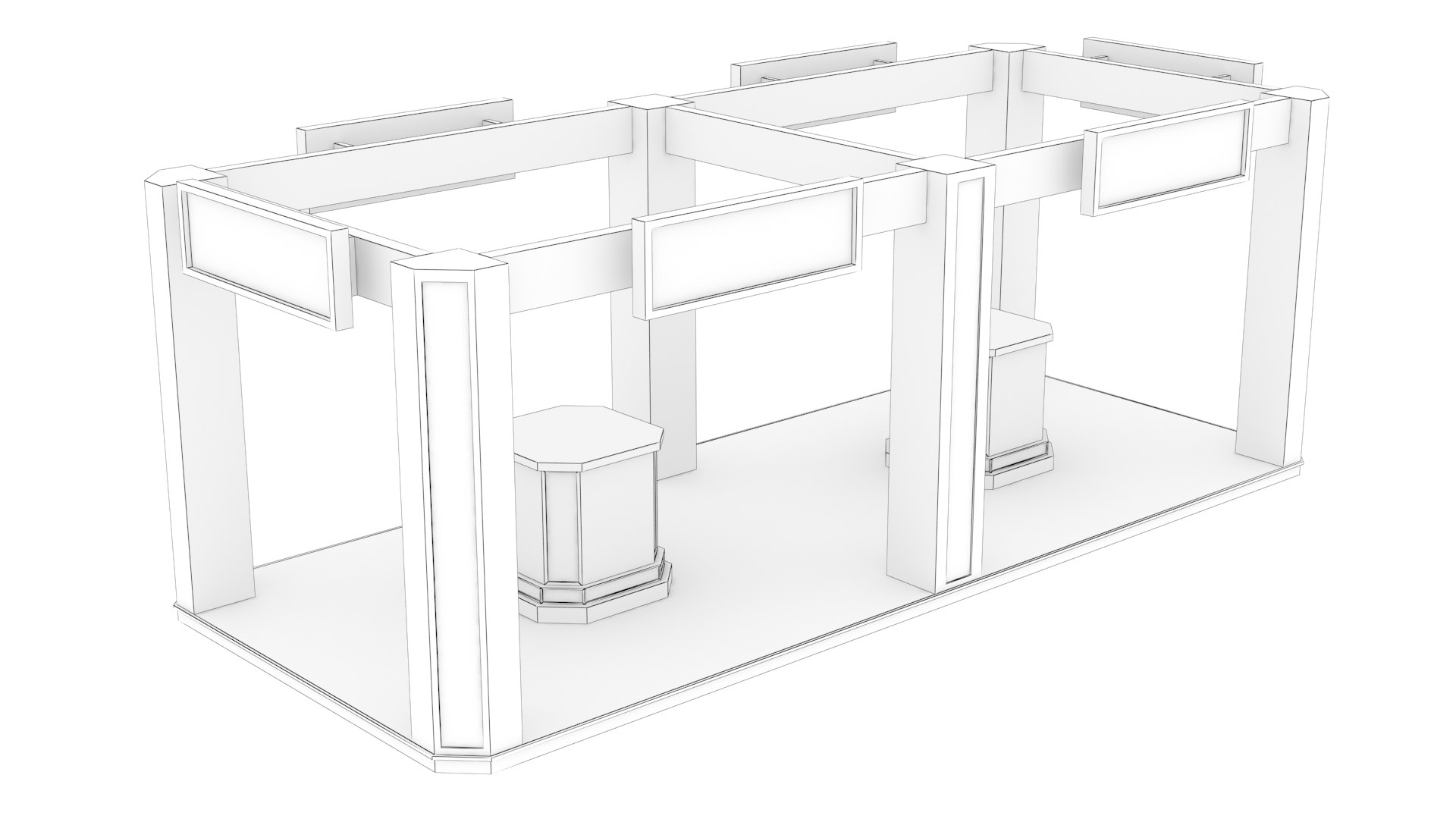 3D Model Stand Booth Display - TurboSquid 1952613