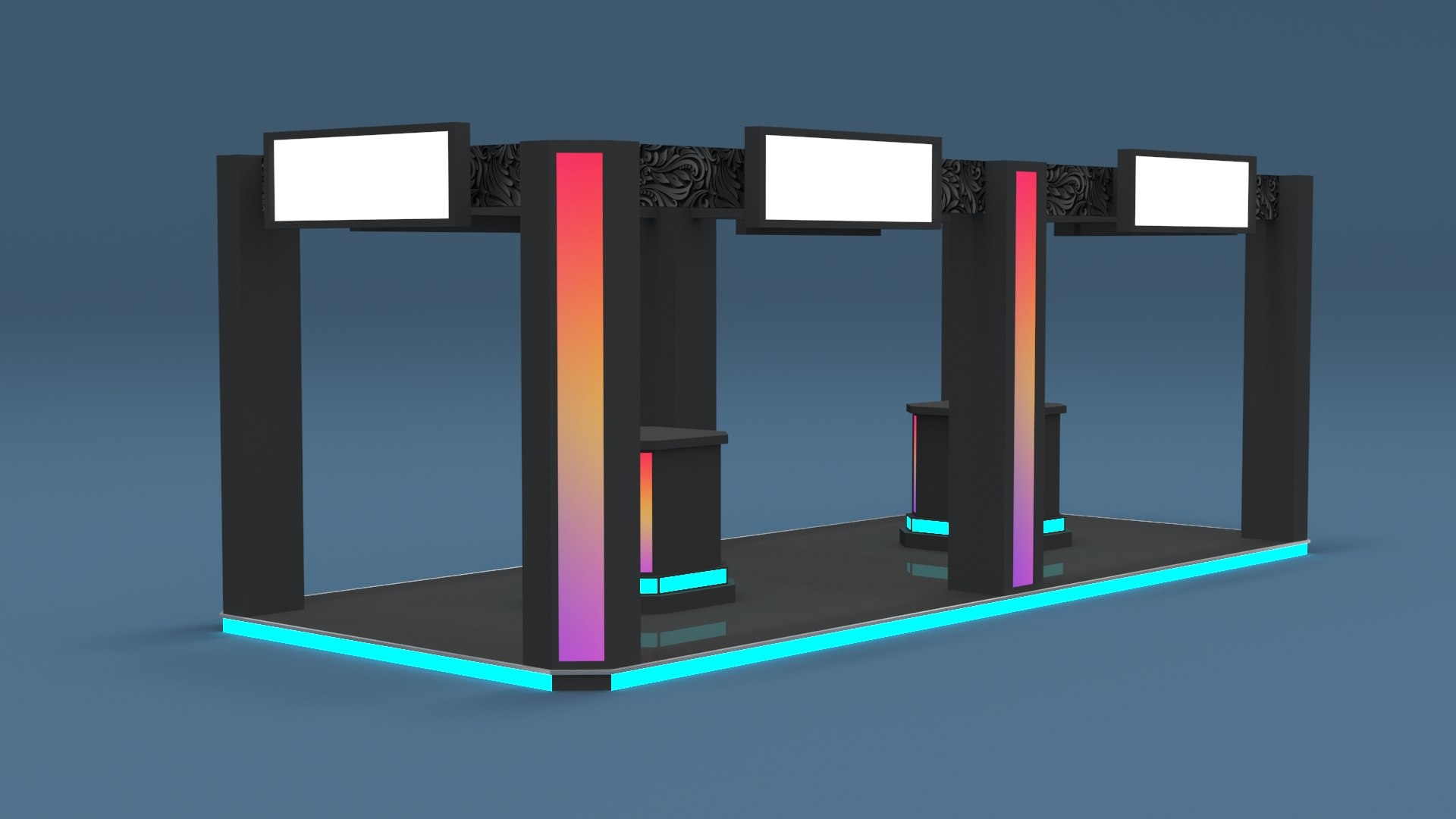 3D Model Stand Booth Display - TurboSquid 1952613