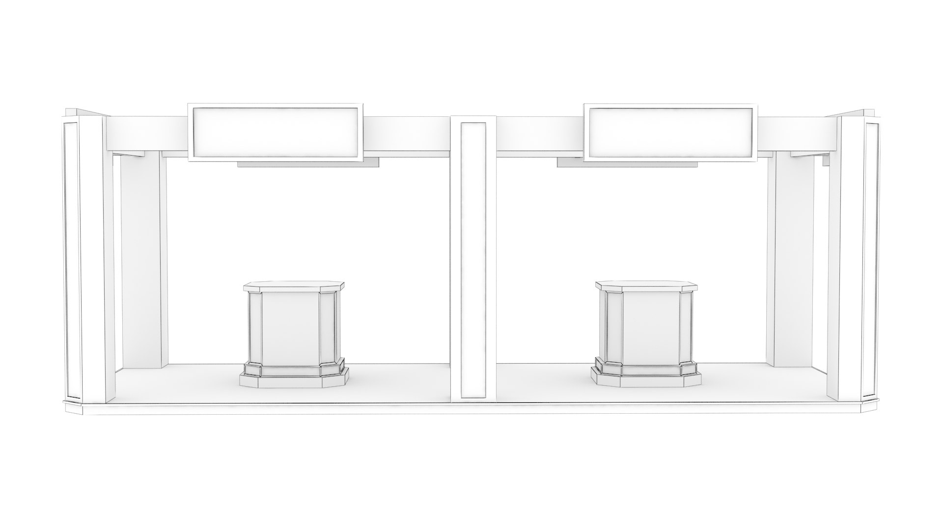3D Model Stand Booth Display - TurboSquid 1952613