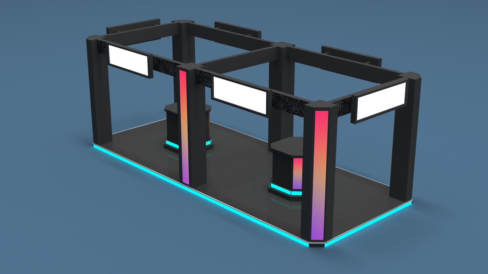 3D Model Stand Booth Display - TurboSquid 1952613