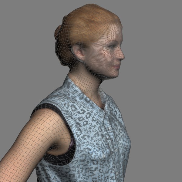 3d model realistic human