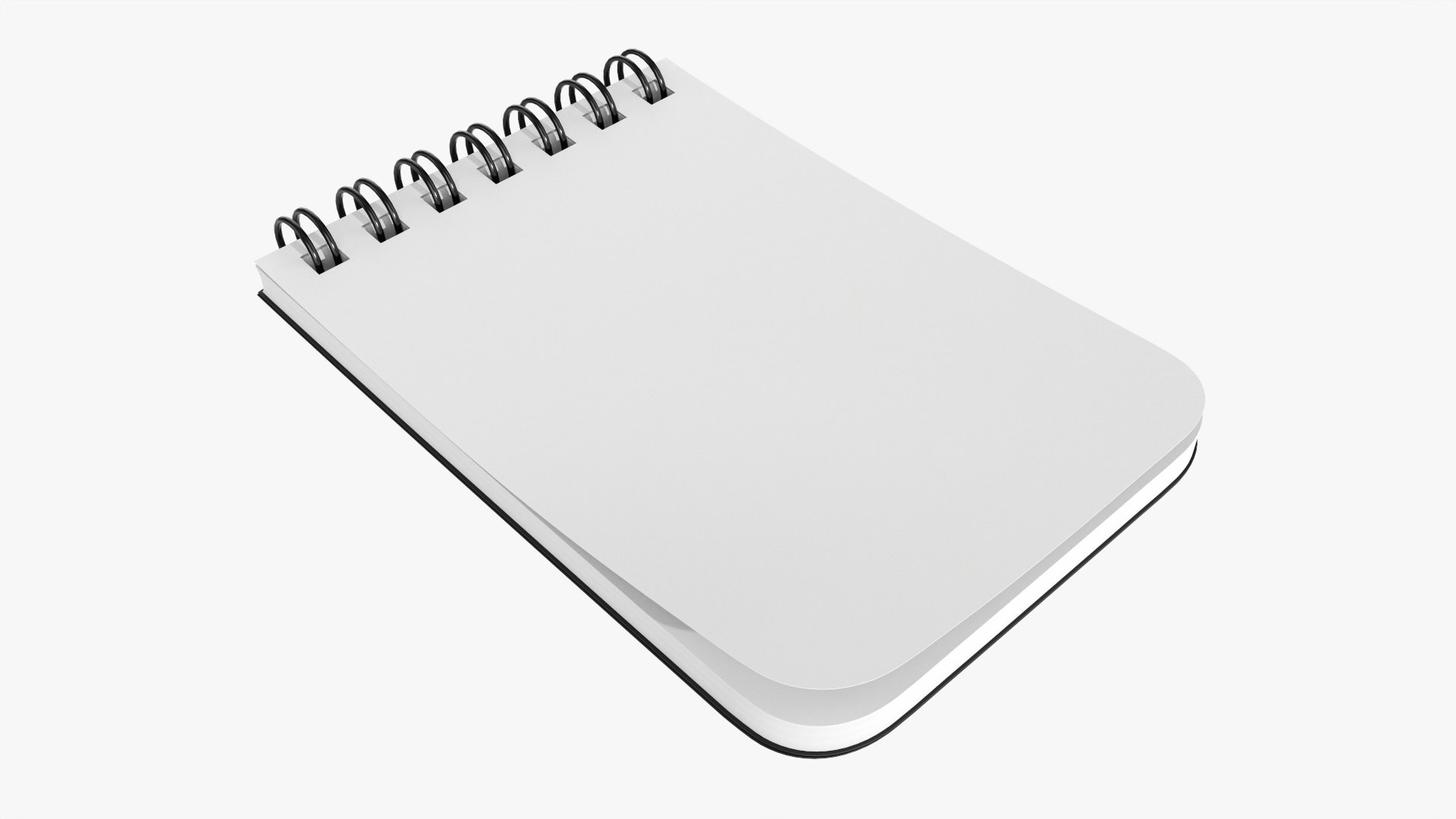 Notebook With Spiral 04 Flipped Model - TurboSquid 1716062