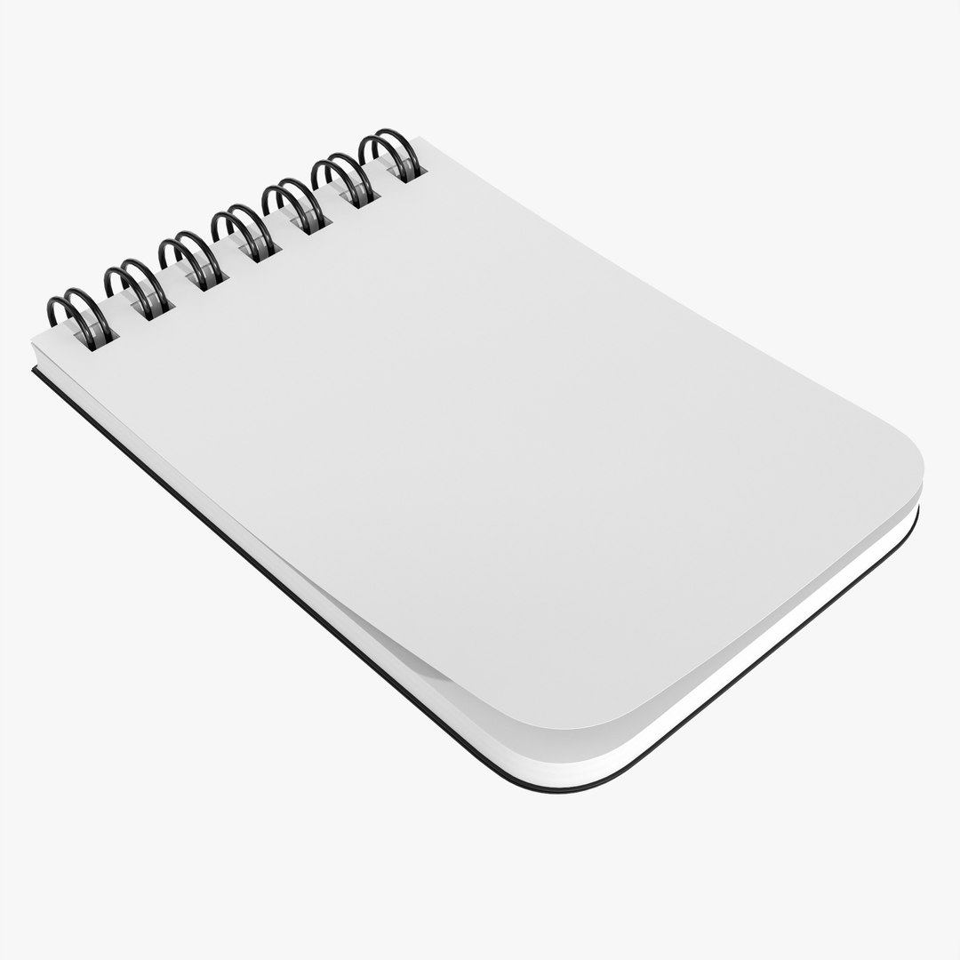 Notebook with spiral 04 flipped model - TurboSquid 1716062