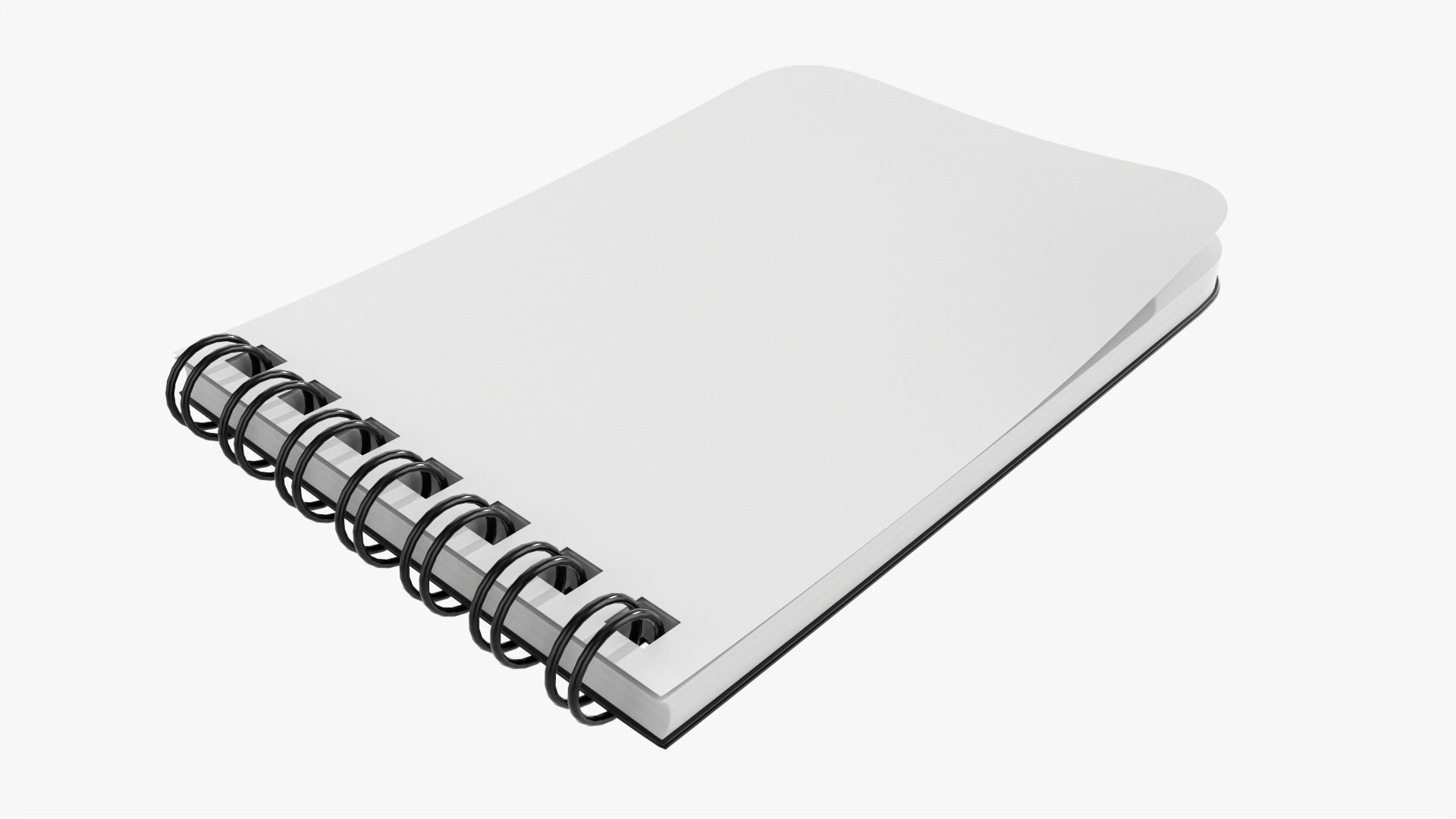 Notebook With Spiral 04 Flipped Model - TurboSquid 1716062