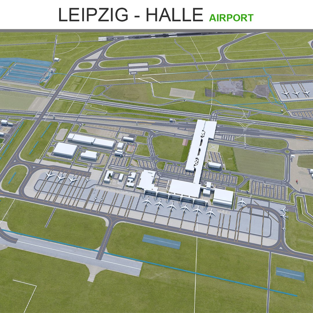 Leipzig Halle Airport 3D Model - TurboSquid 2013554