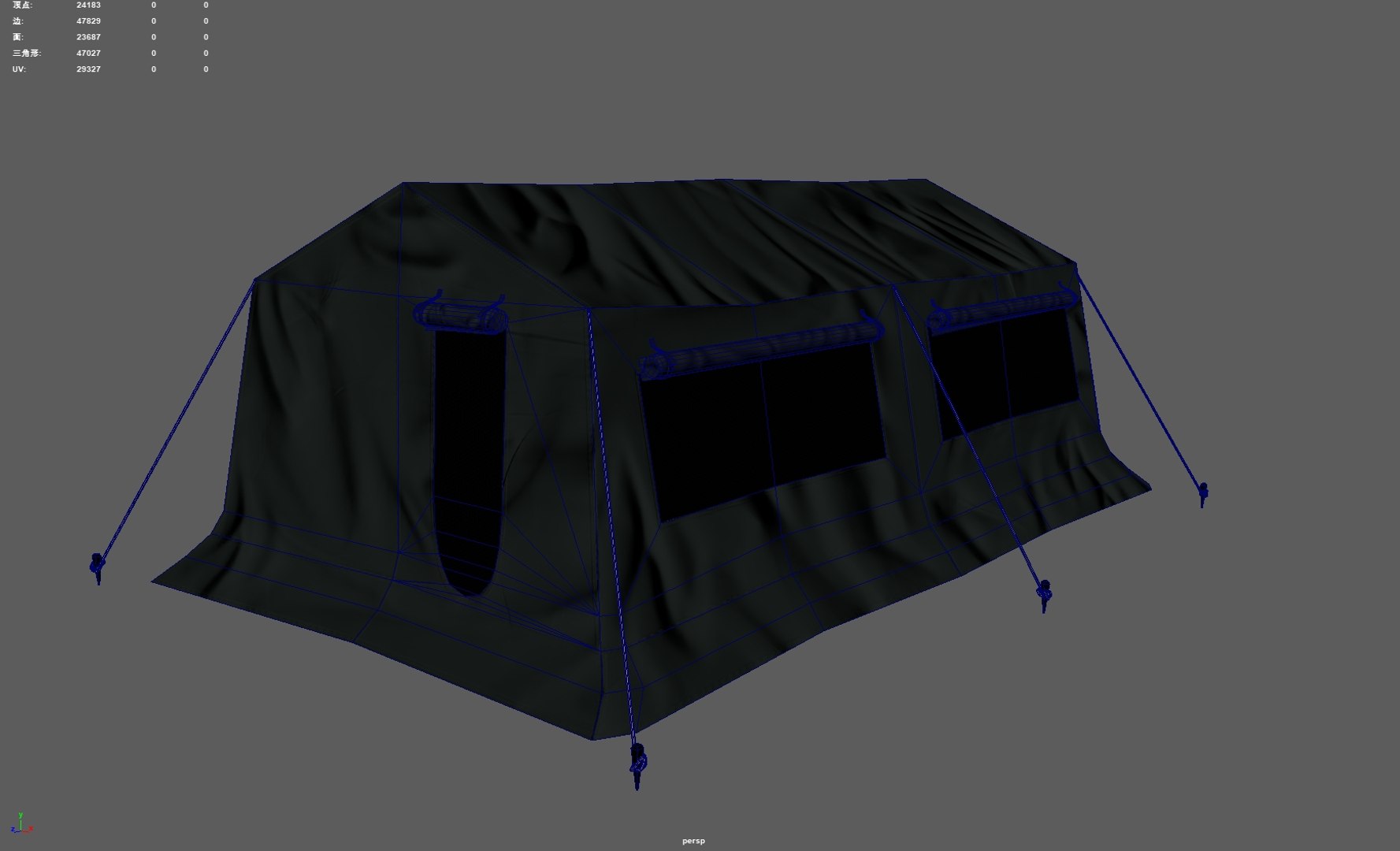 Tent Big 3D Model - TurboSquid 2247446