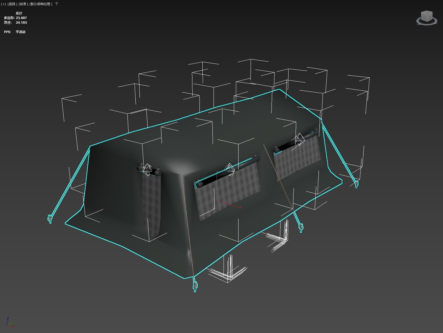 Tent Big 3D Model - TurboSquid 2247446