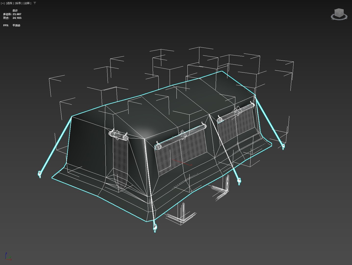 Tent Big 3D Model - TurboSquid 2247446