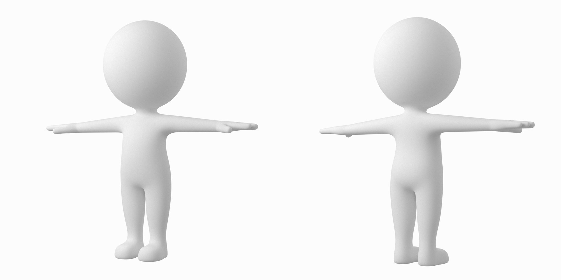 Cute Stylized Stickman In T-Pose 3D - TurboSquid 2099791