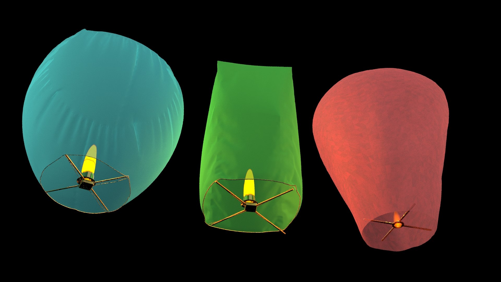 3D Chinese Sky Lantern - TurboSquid 1967113