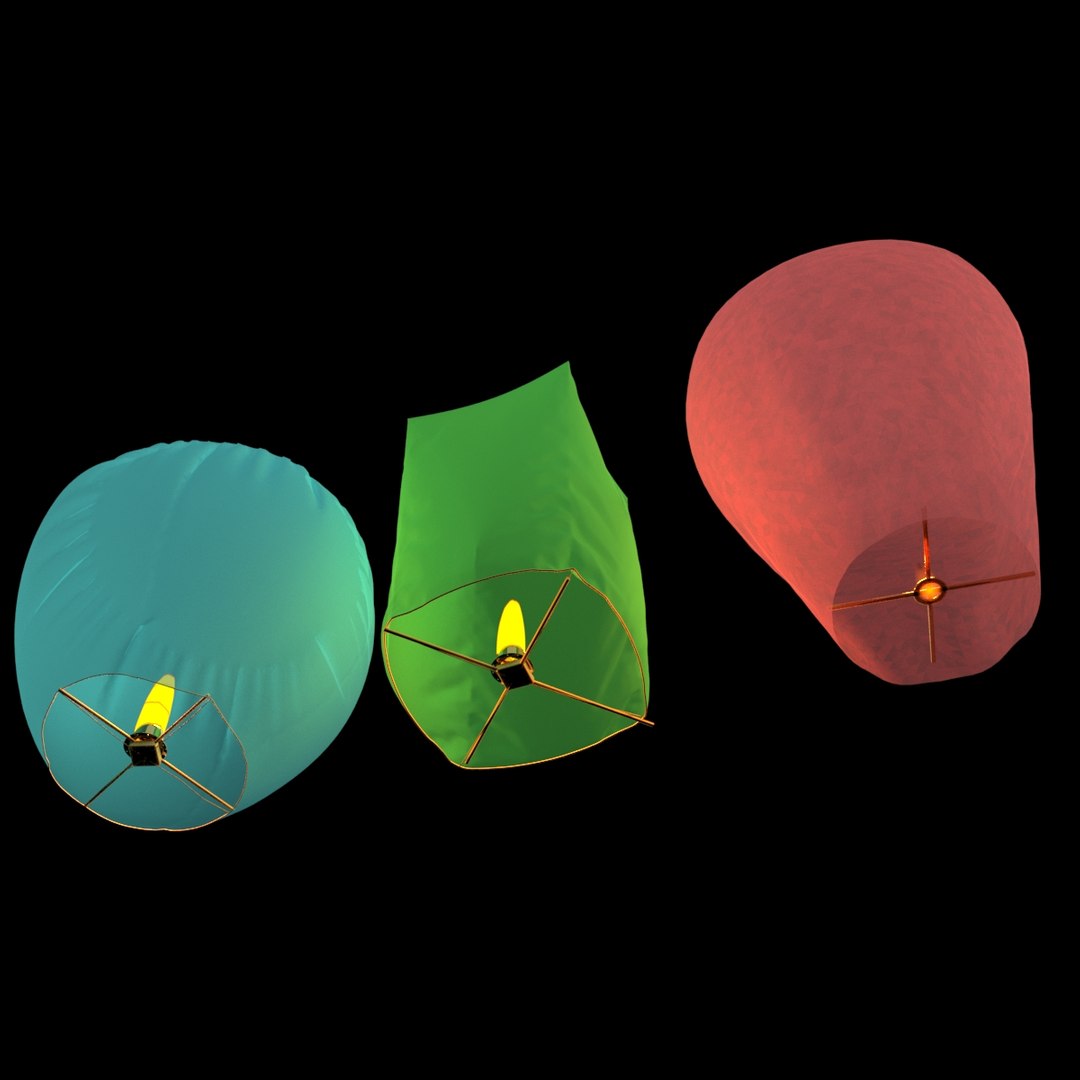 3D Chinese Sky Lantern - TurboSquid 1967113