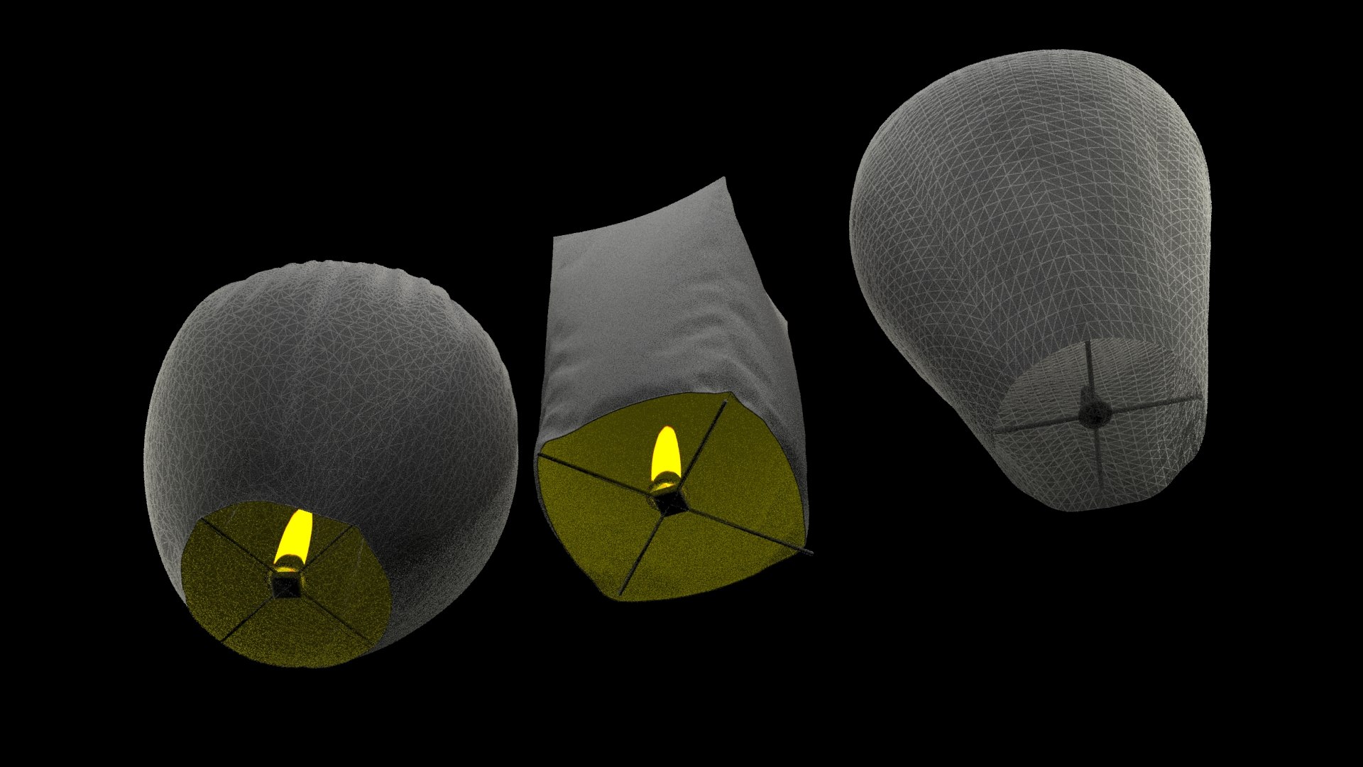 3D Chinese Sky Lantern - TurboSquid 1967113